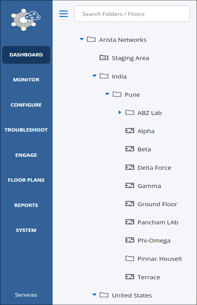 CloudVision CUE - Managing Navigator - Arista